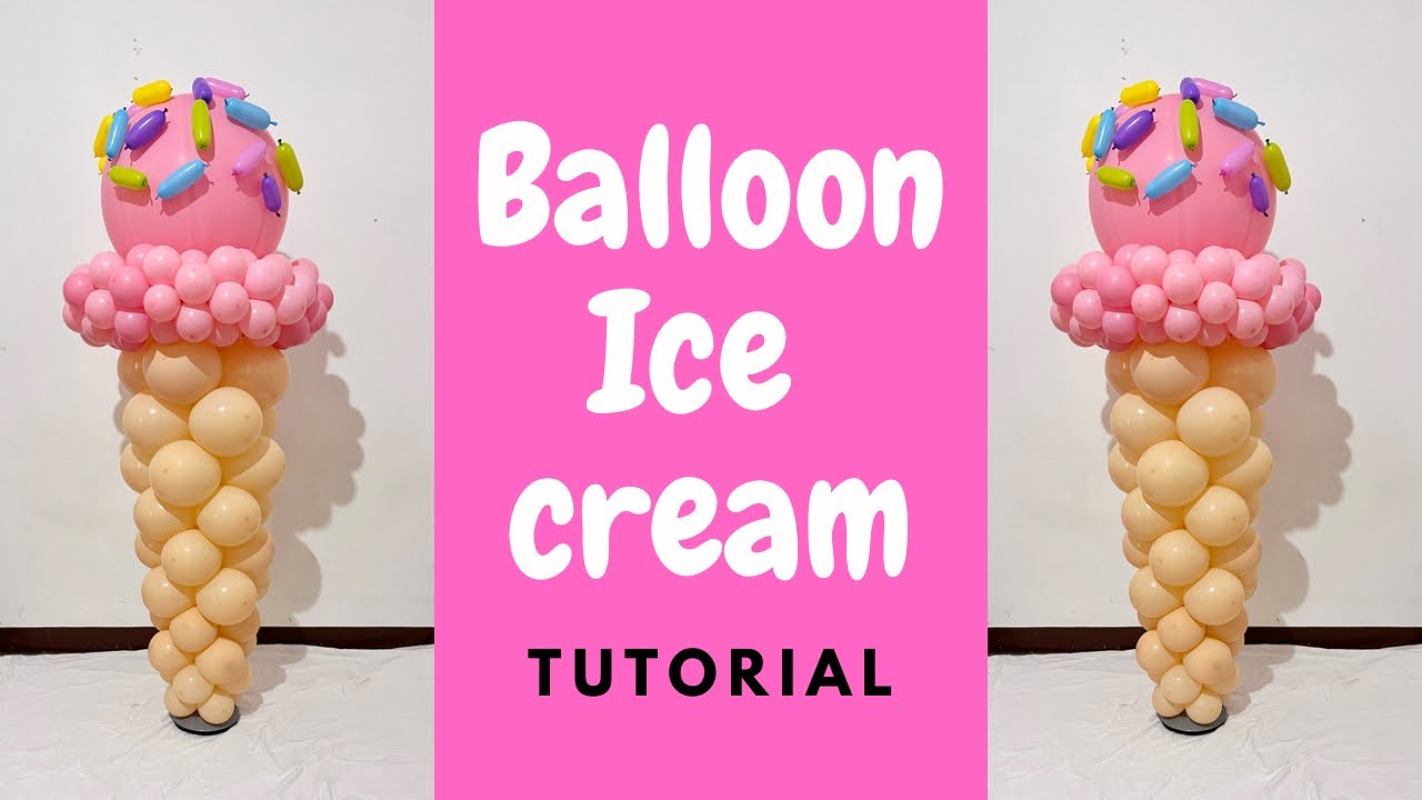 Balloon ice cream tutorial - YouTube