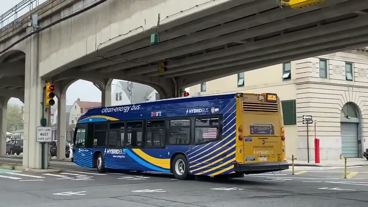 NYCT Bus: 2021 Novabus LFS HEV #9881 NIS - YouTube