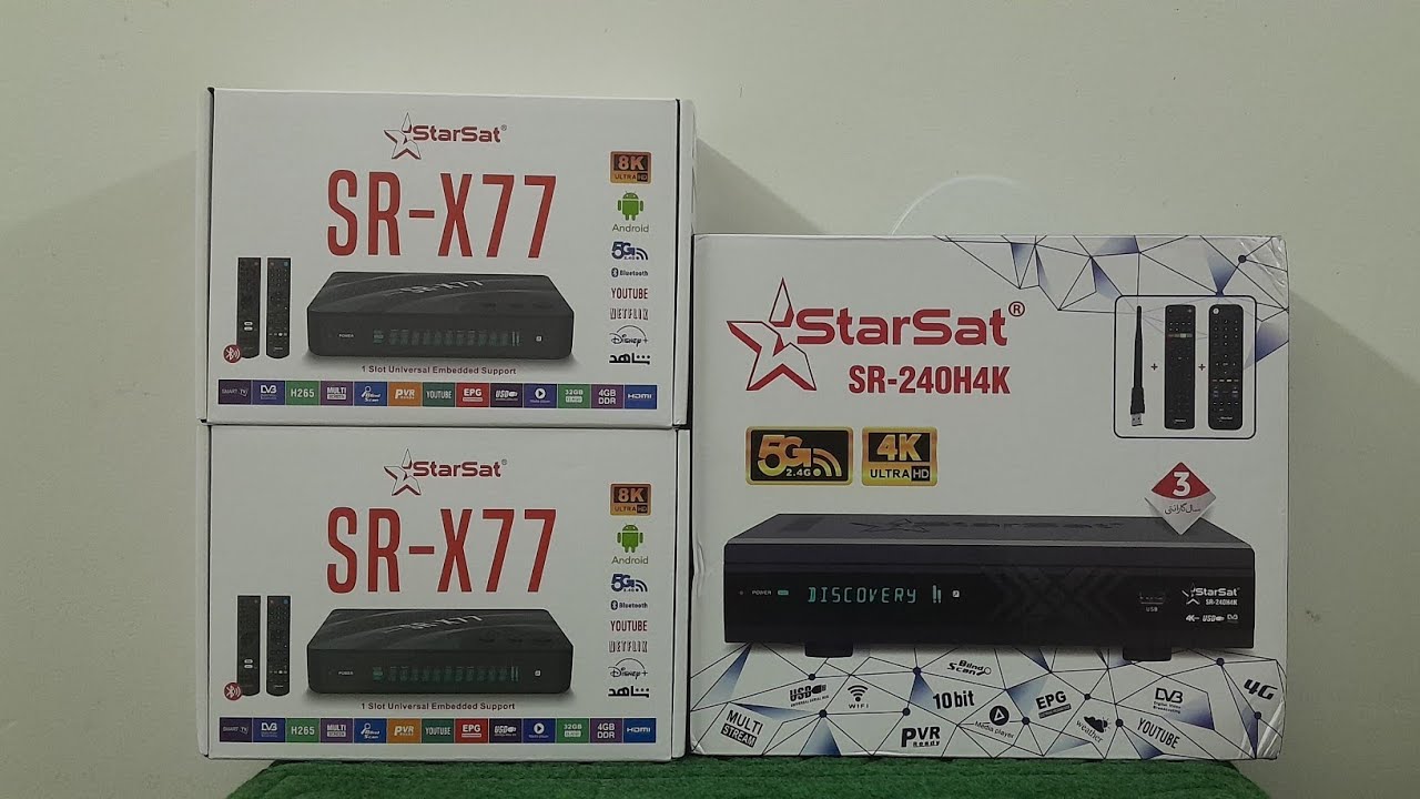 StarSat SR-X77 8K / SR-240H 4K l 5G l Satellite Receivers l Latest ...