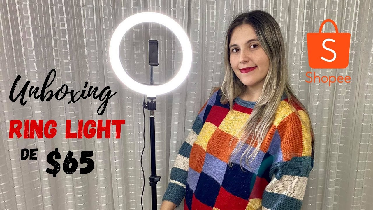 Ring Light 10 polegadas (26cm) de R$65 na Shopee - YouTube