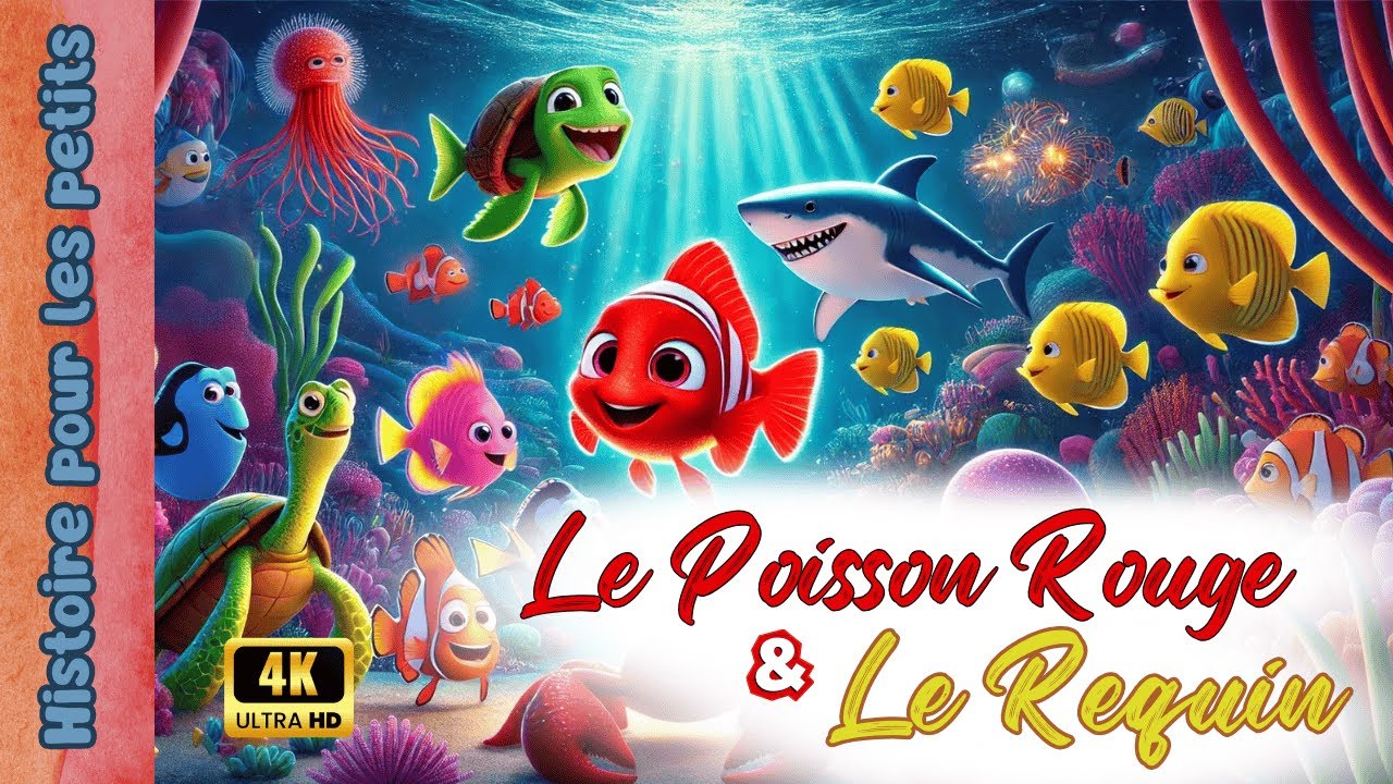 Le Poisson Rouge et le Gang des Requins | Conte pour Enfants #shorts # ...