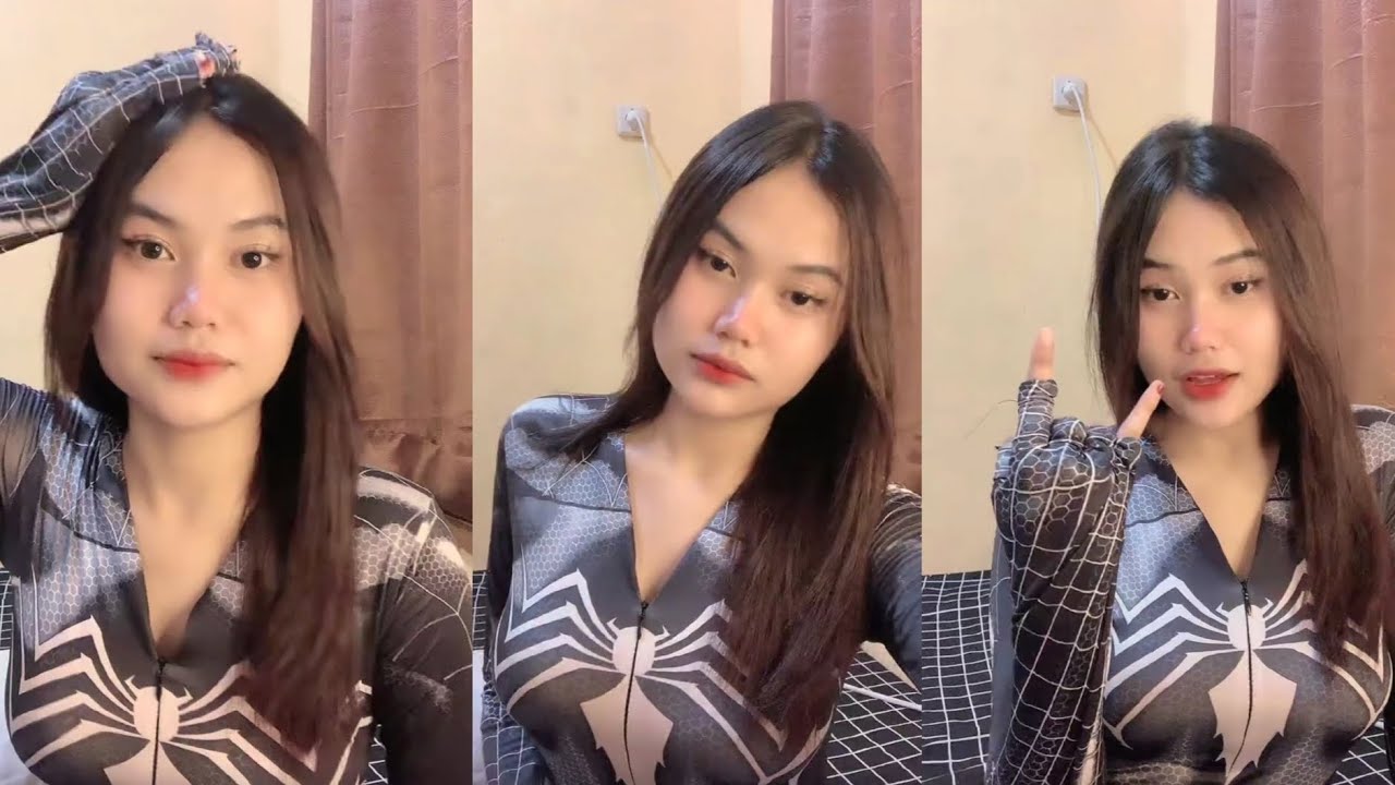 seyinsess_ || mbak seyin cosplay black spider-girl di live tiktok - YouTube