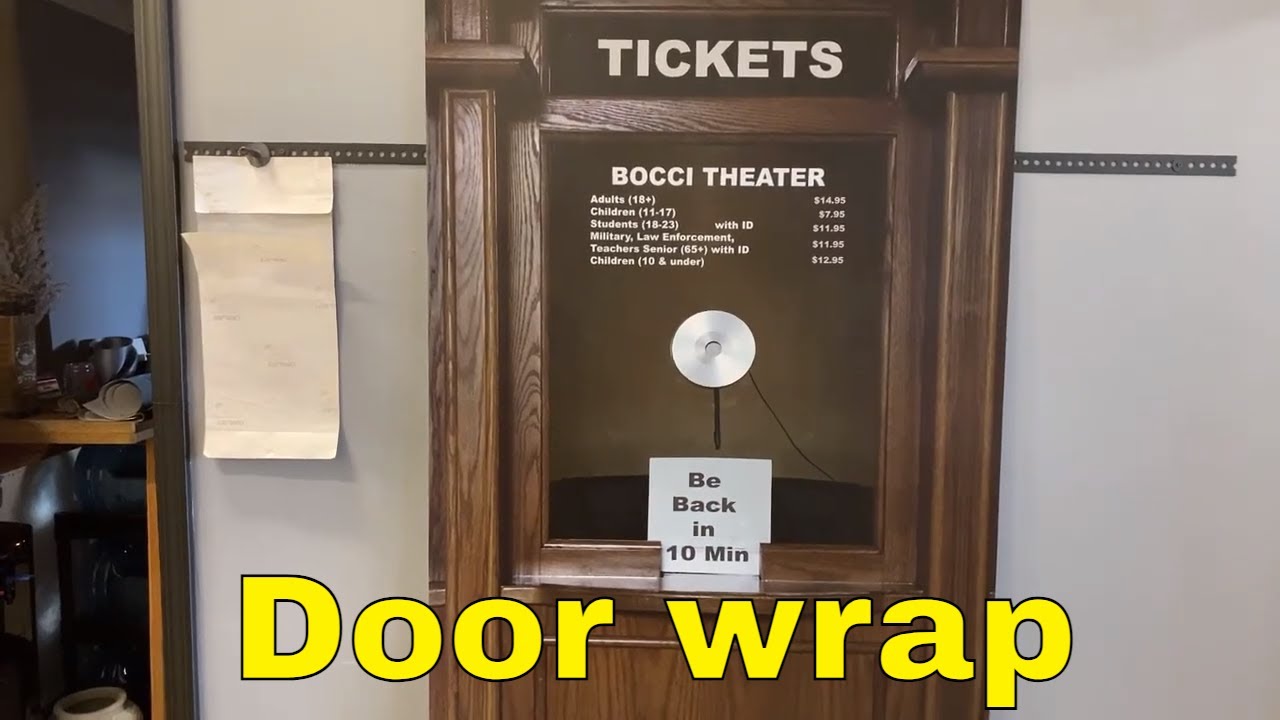 Ticket booth door wrap Rmwraps.com - YouTube
