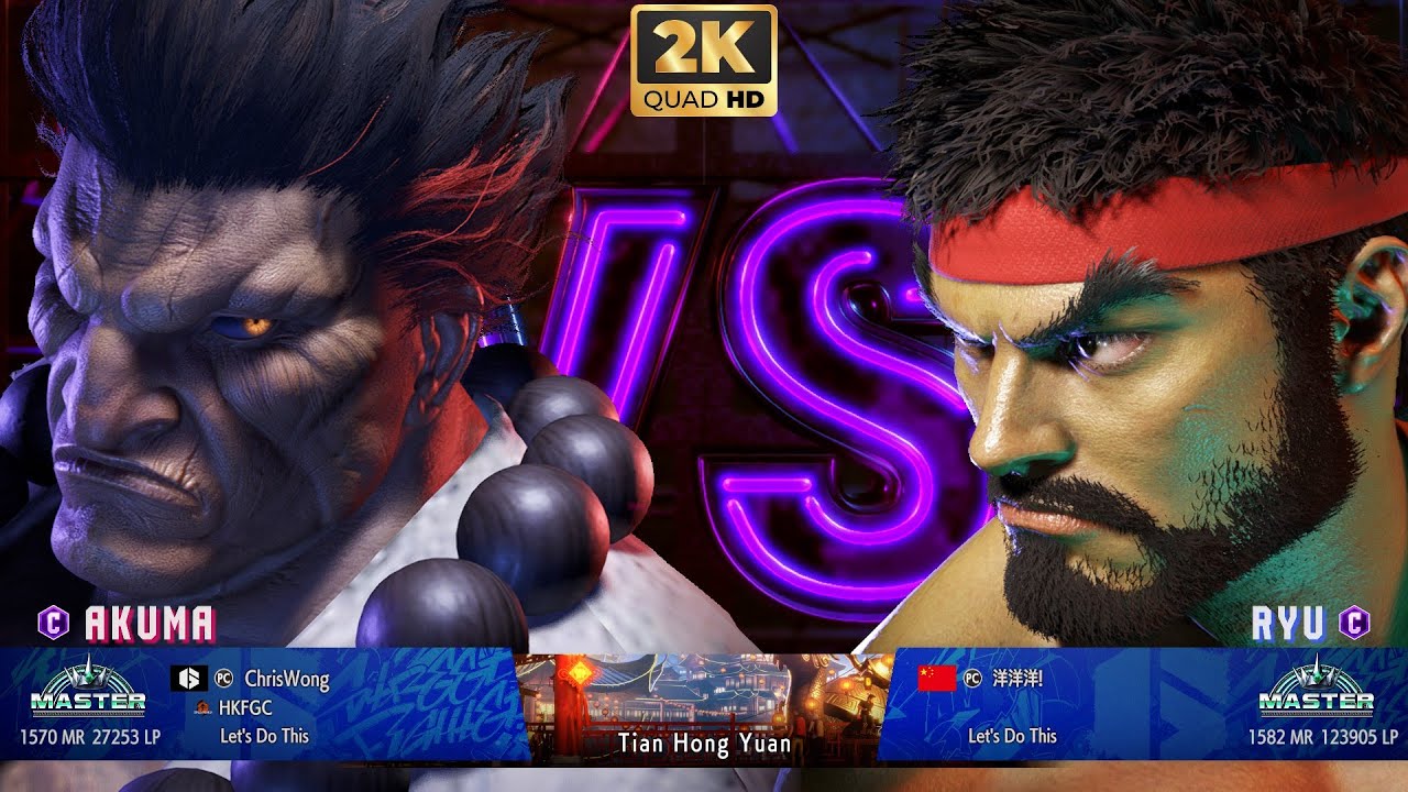 Street Fighter 6 🔥 ChrisWong (AKUMA) VS RYU 🔥 Ranked Match 🔥 SF6 [2K ...