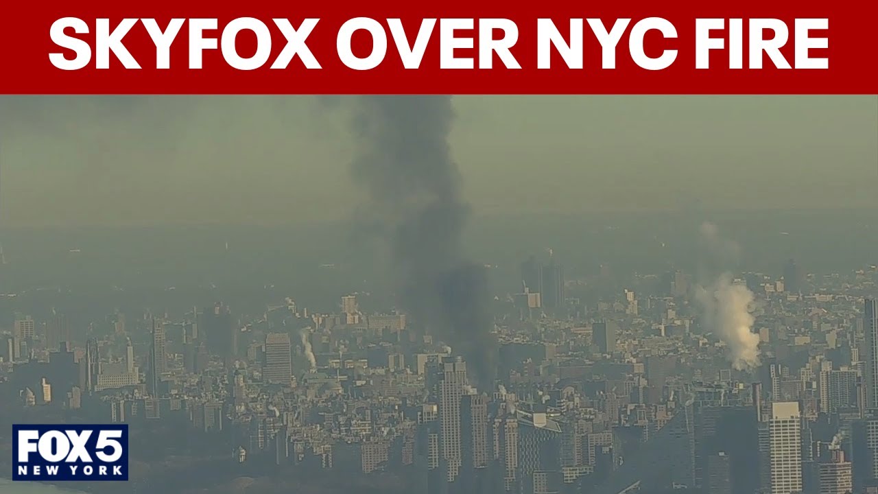 VIDEO: SkyFOX over Upper West Side building fire - YouTube