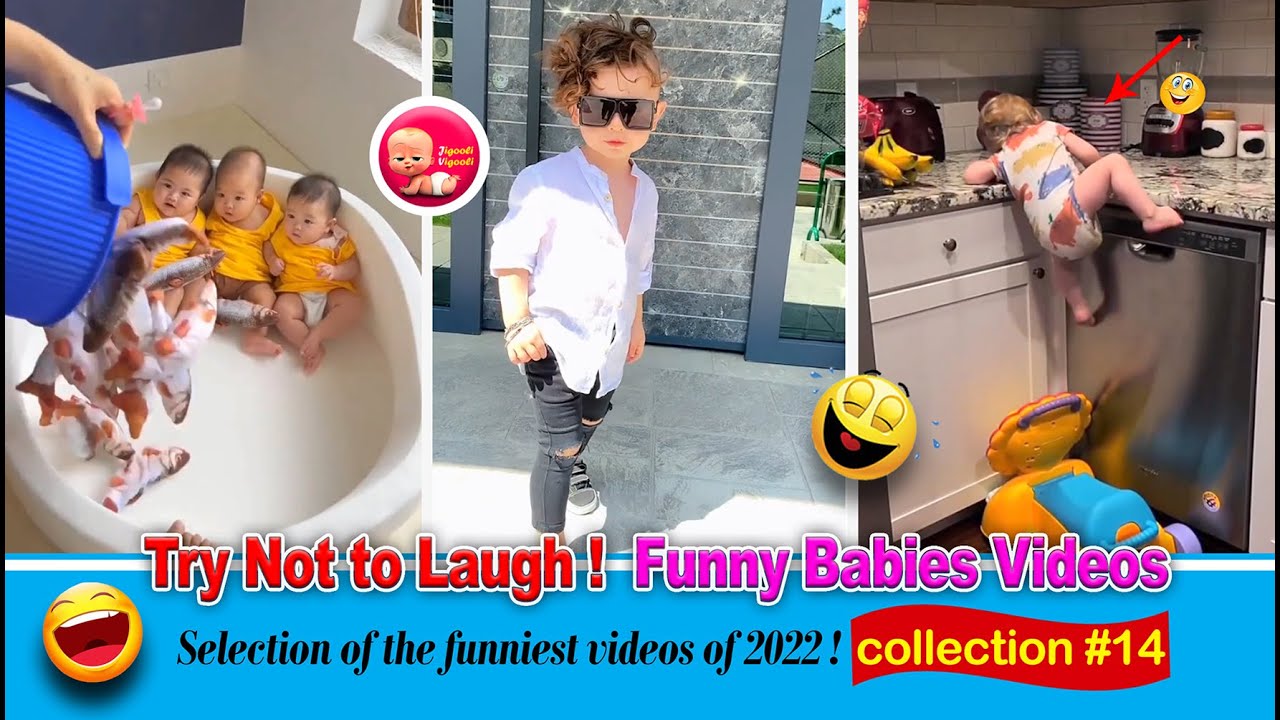 Try Not to Laugh ! funny babies videos collection #14 || JigooliVigooli ...