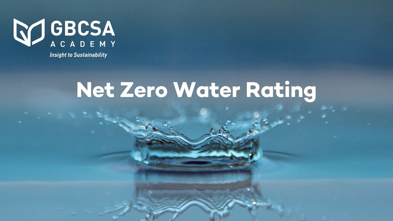 Net Zero Water Rating Webinar - YouTube