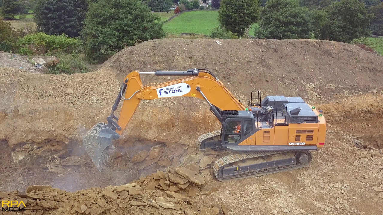 CASE CX750 in the quarry - YouTube