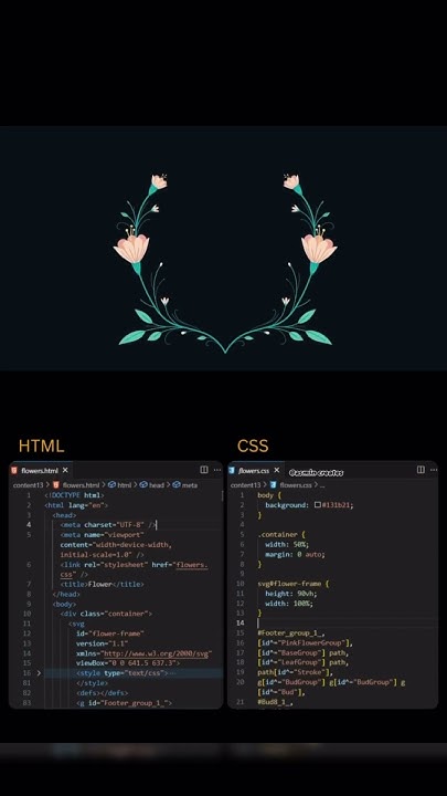 🌸 Bloom with Code: Stunning Flower Animation Design! 💻 ||#shorts #shortvideo #js #htmlcssjs # ...