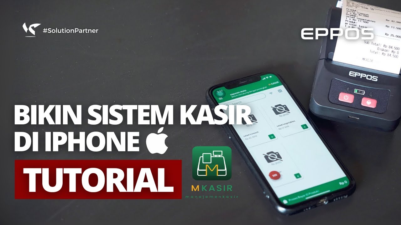 BIKIN SISTEM KASIR DAN CETAK STRUK THERMAL DARI IPHONE/IPAD PAKAI APLIKASI MKASIR - YouTube