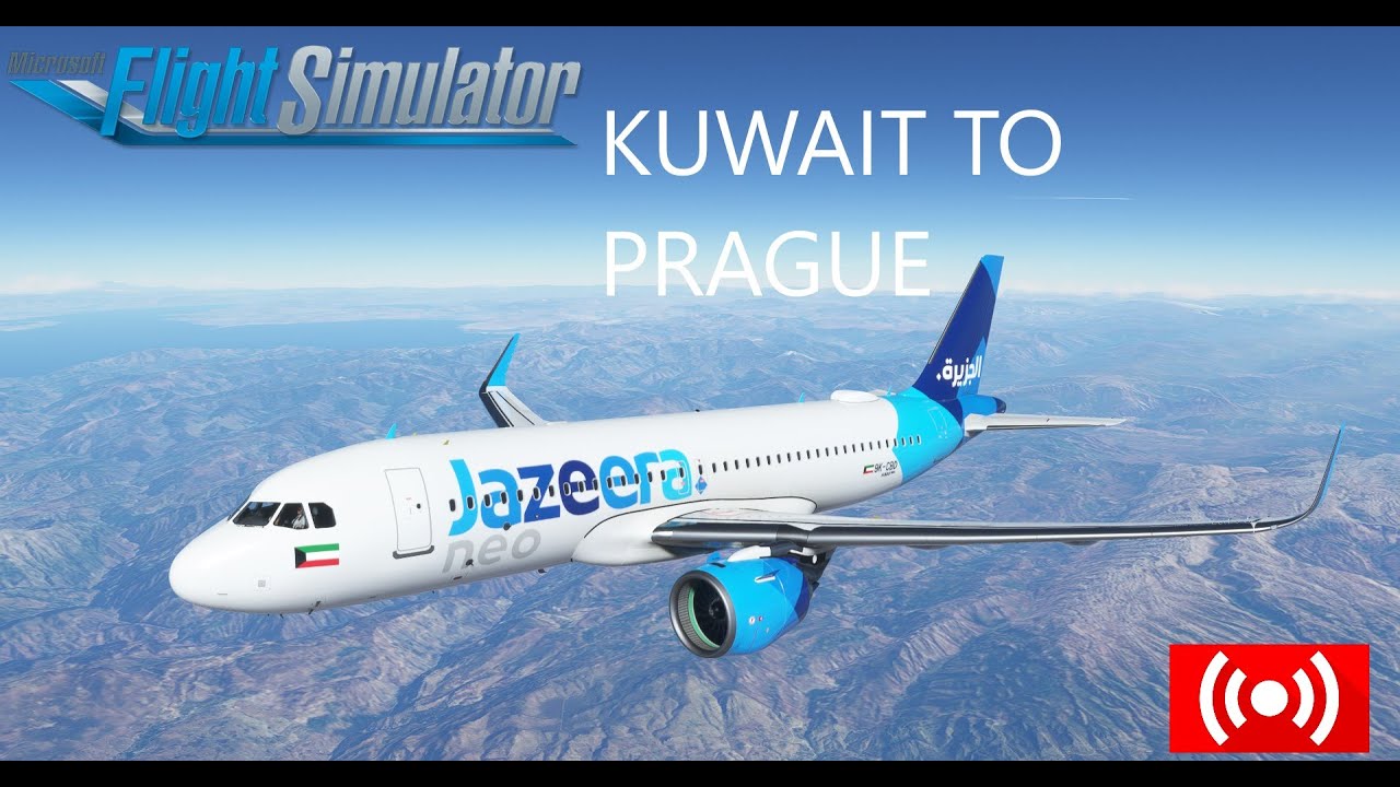 P3DV5.3 | Qatar Airways A320SL Doha To Prague | VATSIM | QTR65H | - YouTube