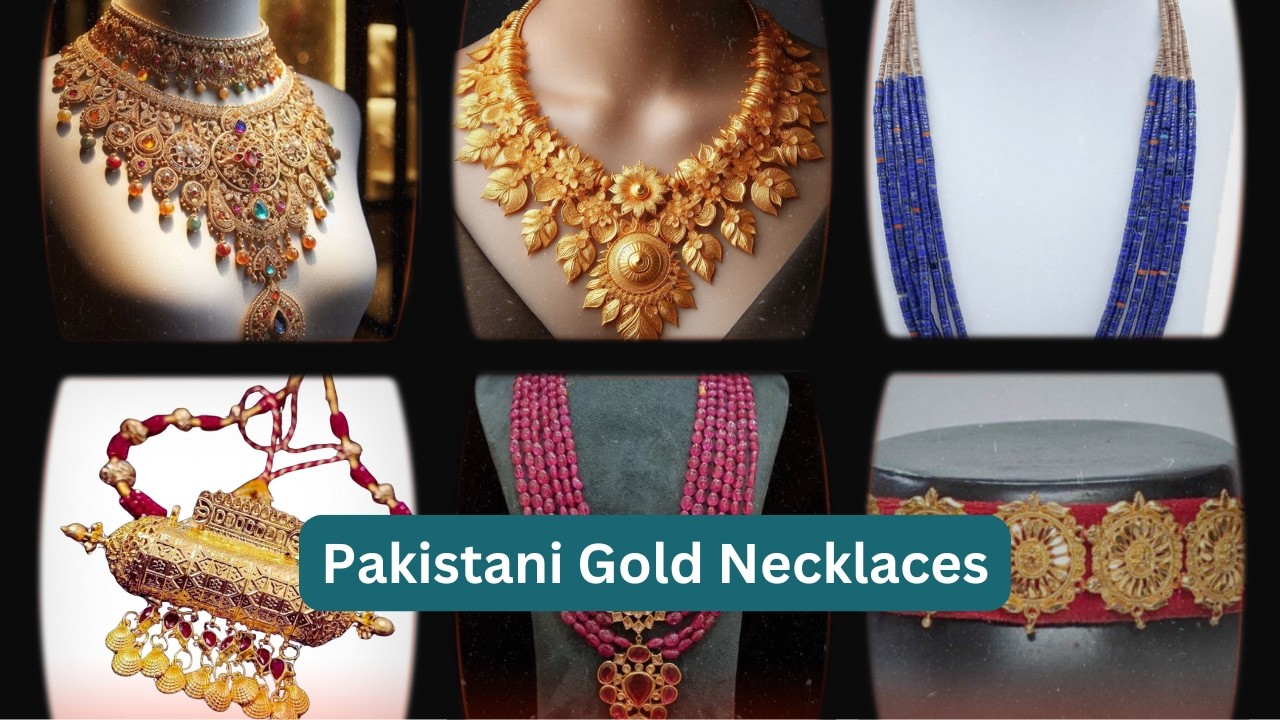 Pakistani Gold Necklaces-Elegant & Traditional - YouTube