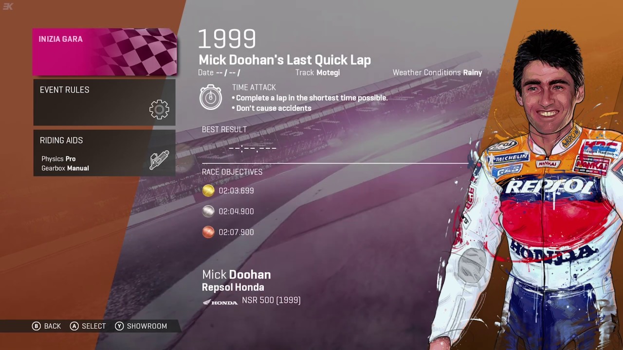 MotoGP 19 | Historical Challenge #5: Mick Doohan's Last Quick Lap - YouTube