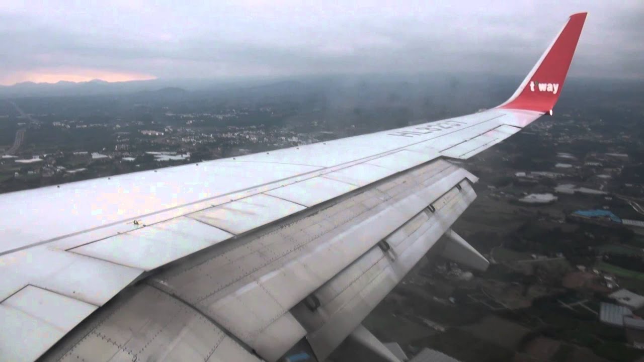[22/12/2012] T'Way Air - Boeing 737-8Q8 (WL) Landing At Jeju ...