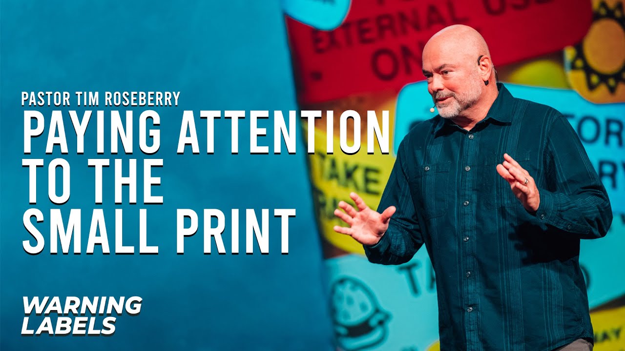 Paying Attention To The Small Print // Warning Labels Part 3. // Pastor ...
