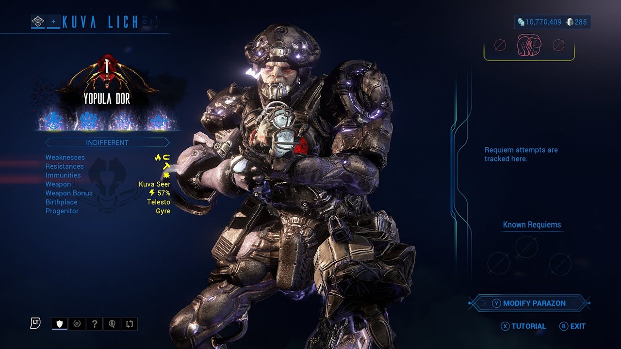 Warframe: Going After The Kuva Lich (Kuva Seer) - YouTube