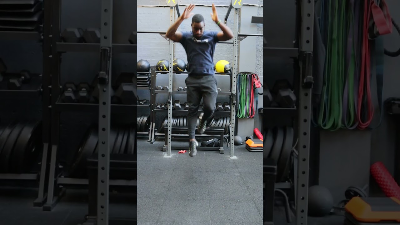 Bilateral Jump With Single Leg Landing - YouTube