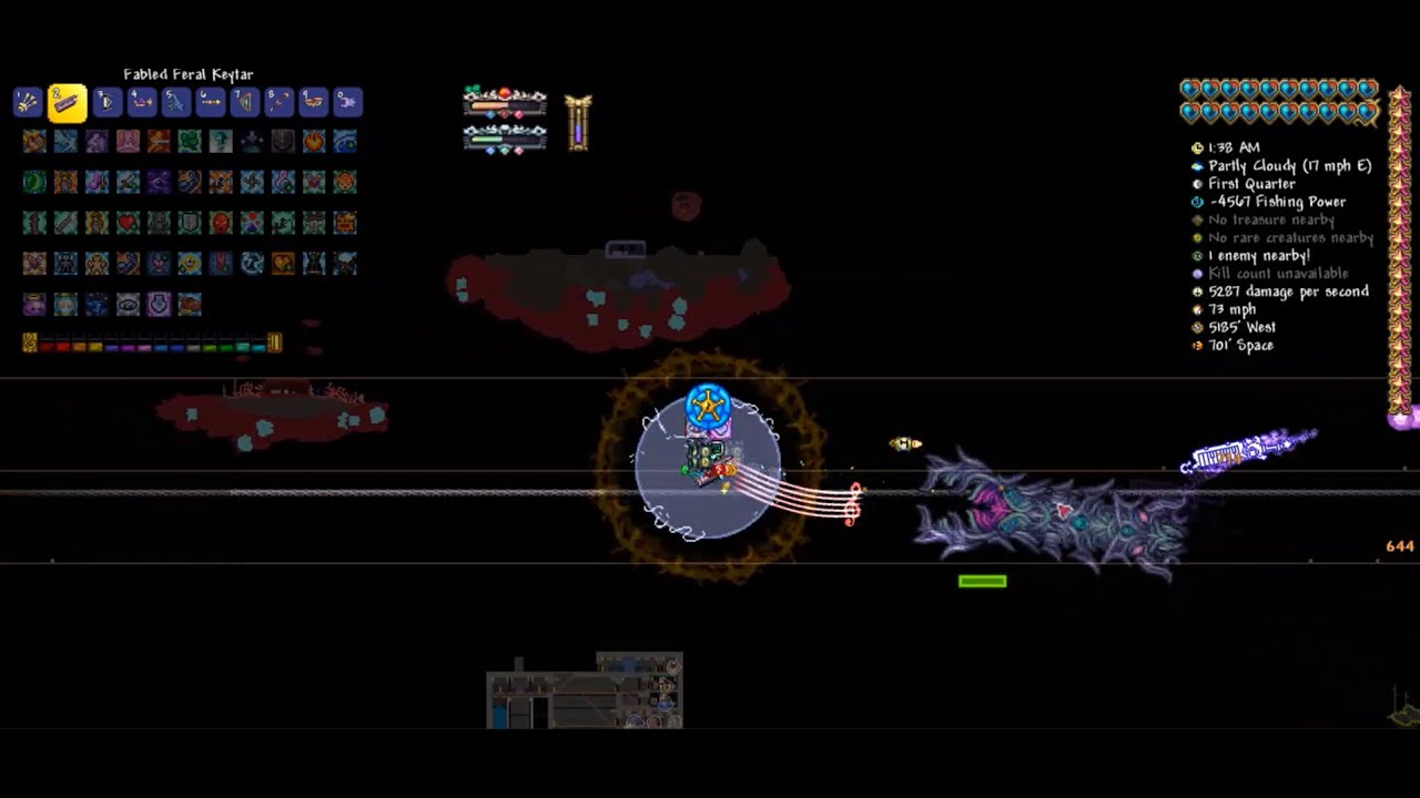 Terraria 1.4.4 calamity mod and thorium (legendary death on gfb seed ...