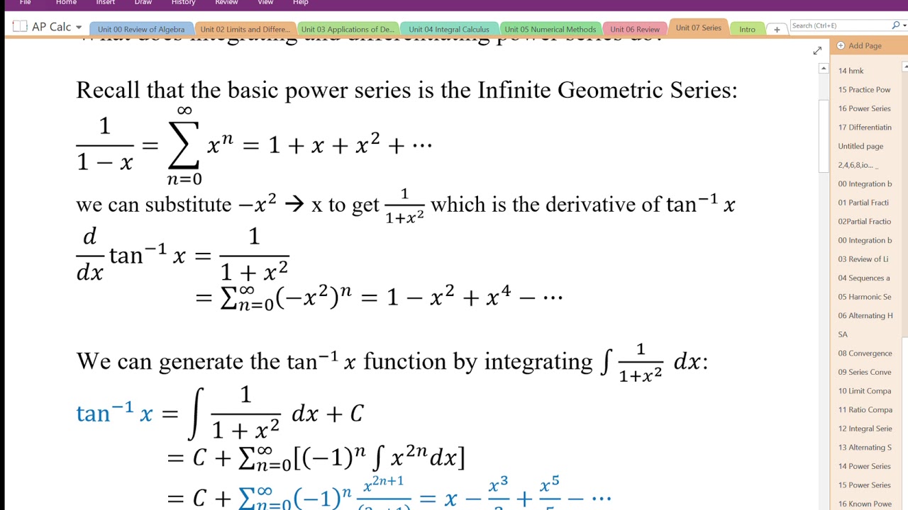 17 Differentiating and Integrating Power Series Part1 (Mistake) - YouTube