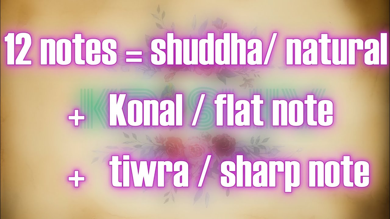 4. 12 Musical notes = 7 शुद्ध स्वर natural notes + 4 कोमल स्वर flat + 1 ...