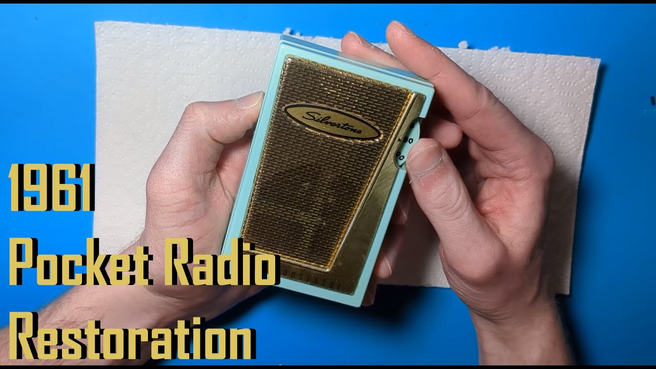 Silvertone 6 Transistor Radio - Refurb & Battery Mod - YouTube