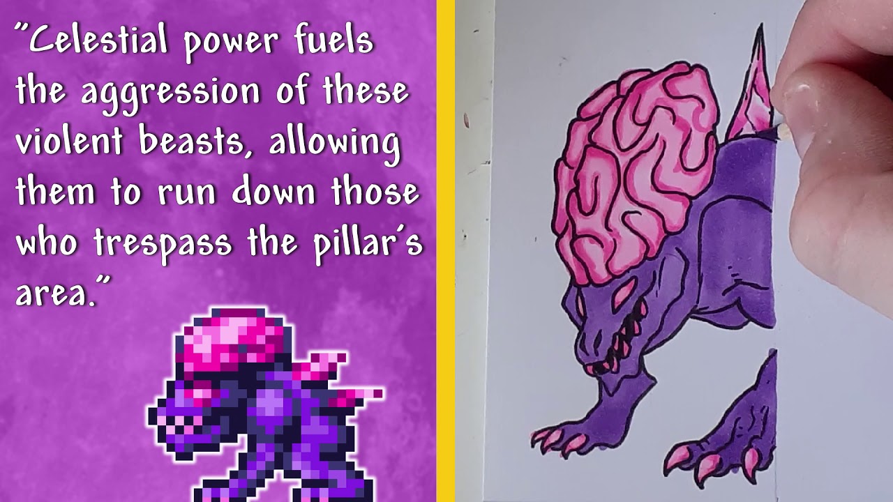 Terraria DRAWING - Evolution Beast - YouTube