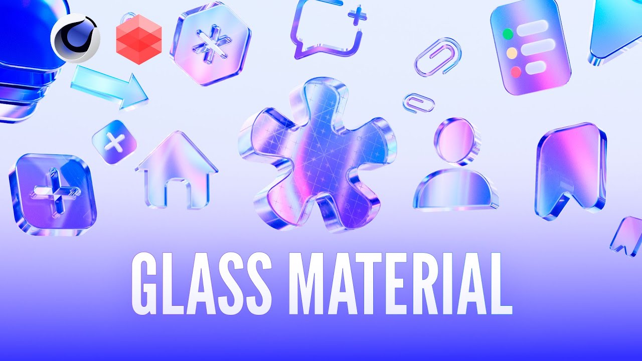 How To Create Microsoft Style Glass Material - YouTube