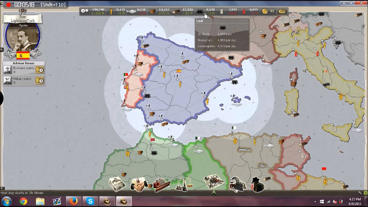Supremacy 1914 General Strategy: Spain - YouTube
