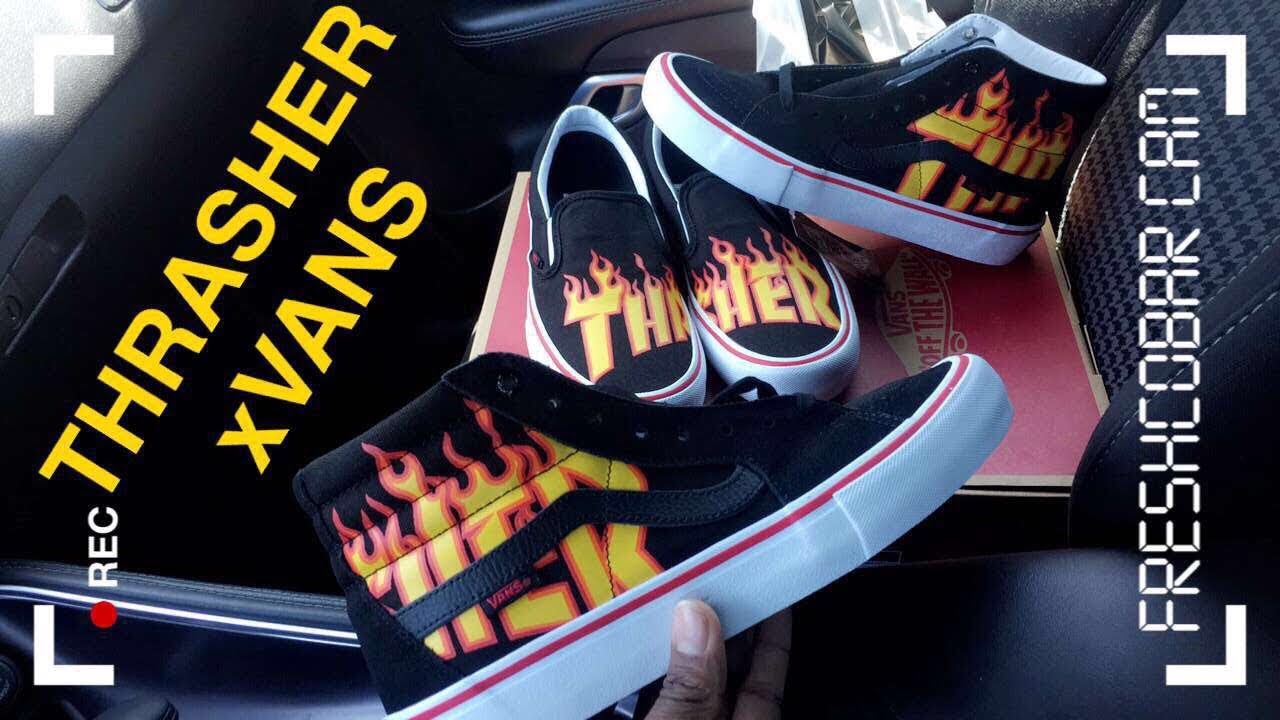 Vans x Thrasher Collection Pickup Vlog & Unboxing - YouTube