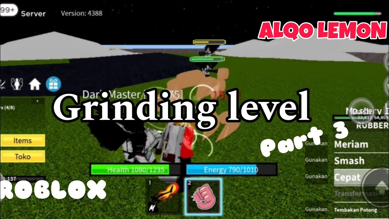 grinding level dan mengunlock skil baru | roblox | blox fruits [ part 3 ] - YouTube