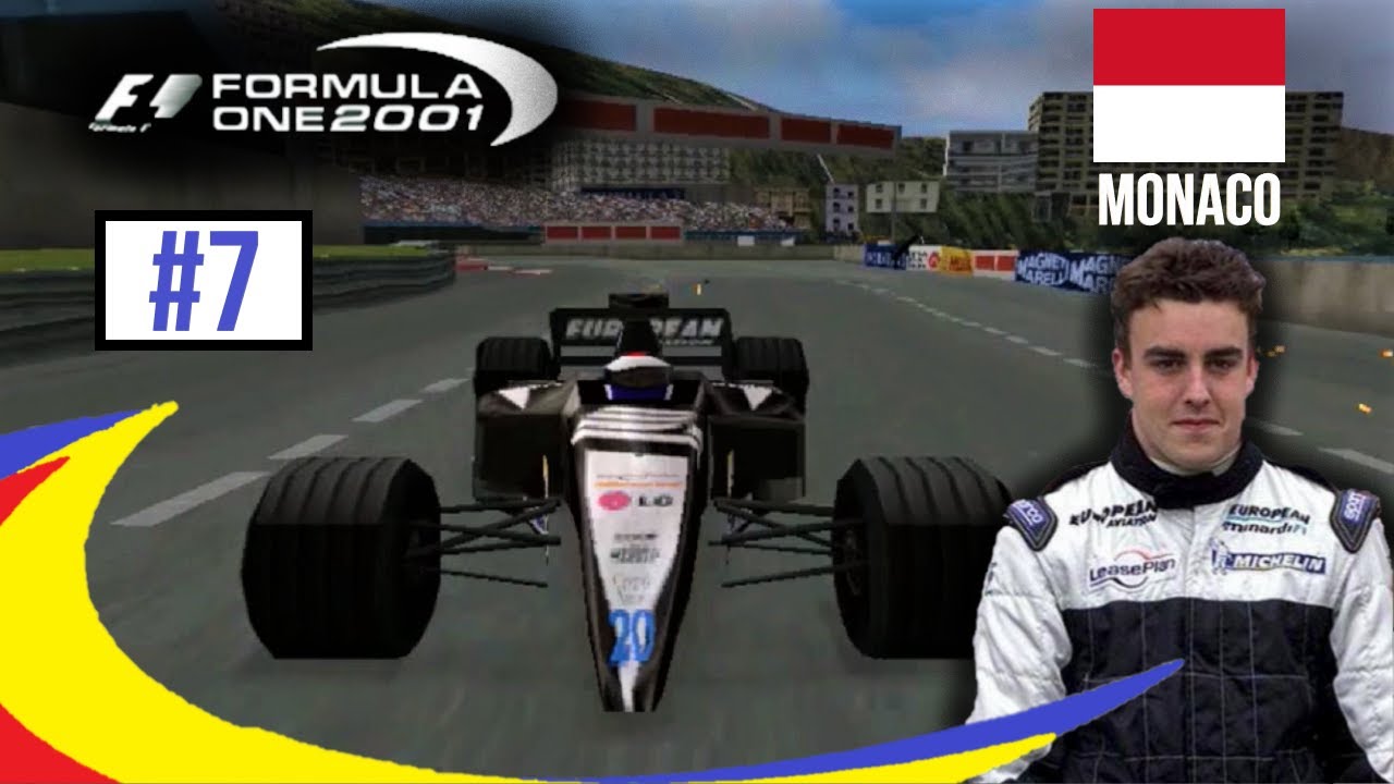 Alonso no F1 2001 ps1 - #7: ERROU? VAI PRO MURO! | Monaco - YouTube