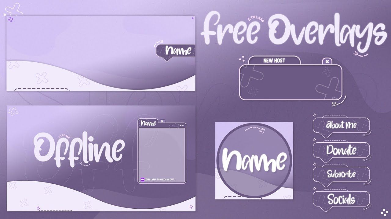 CUTE AND AESTHETIC FREE STREAM OVERLAY FOR DOWNLOAD - YouTube