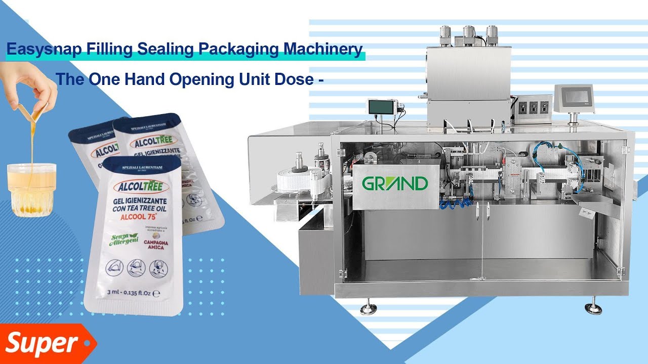 One hand opening package- easysnap packing machine - YouTube