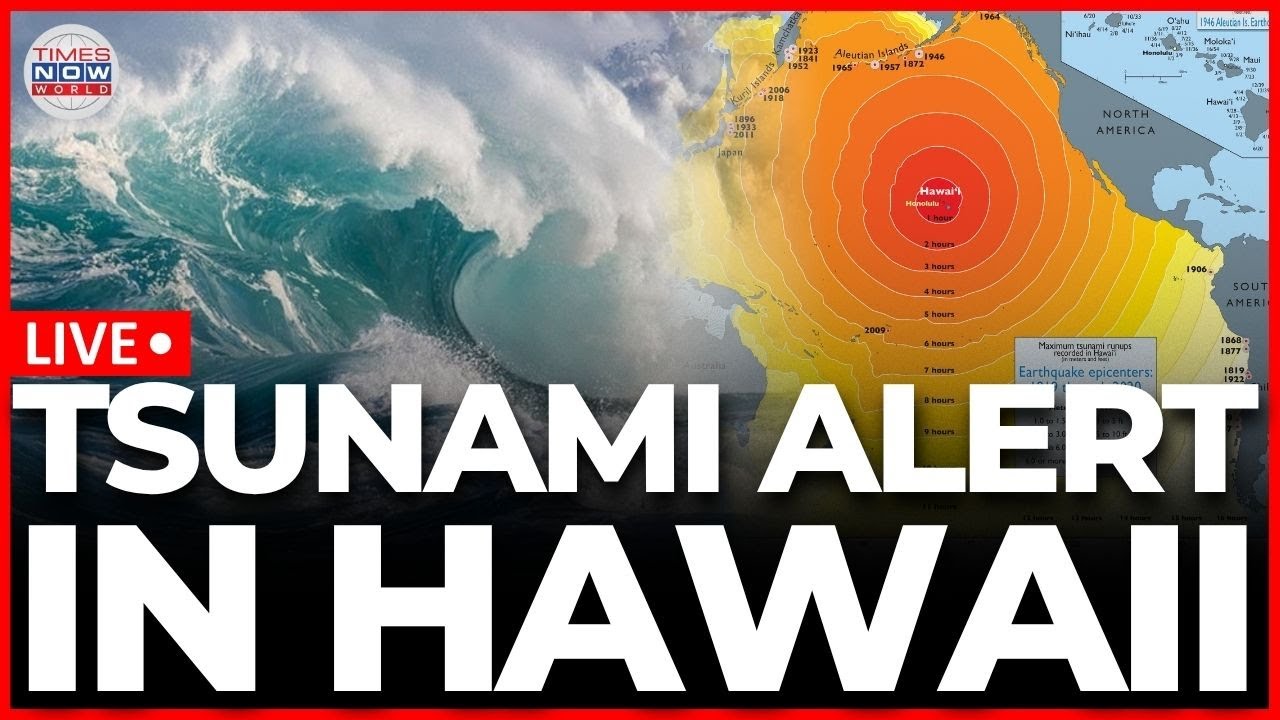 TSUNAMI LIVE | HAWAII IN PANIC: Monster Tsunami Waves Loom After Mega ...