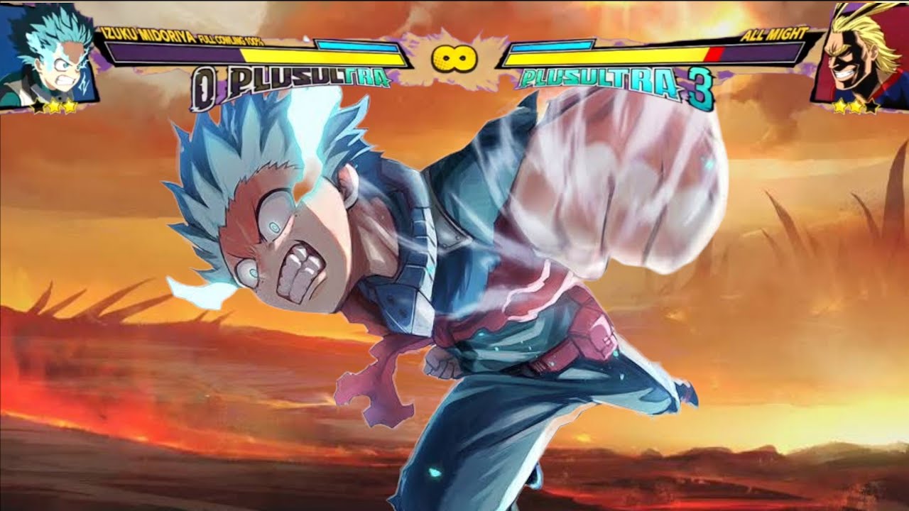 IZUKU MIDORIYA 100 PERSEN ONE FOR ALL VS ALL MIGHT | MY HERO ONE'S ...