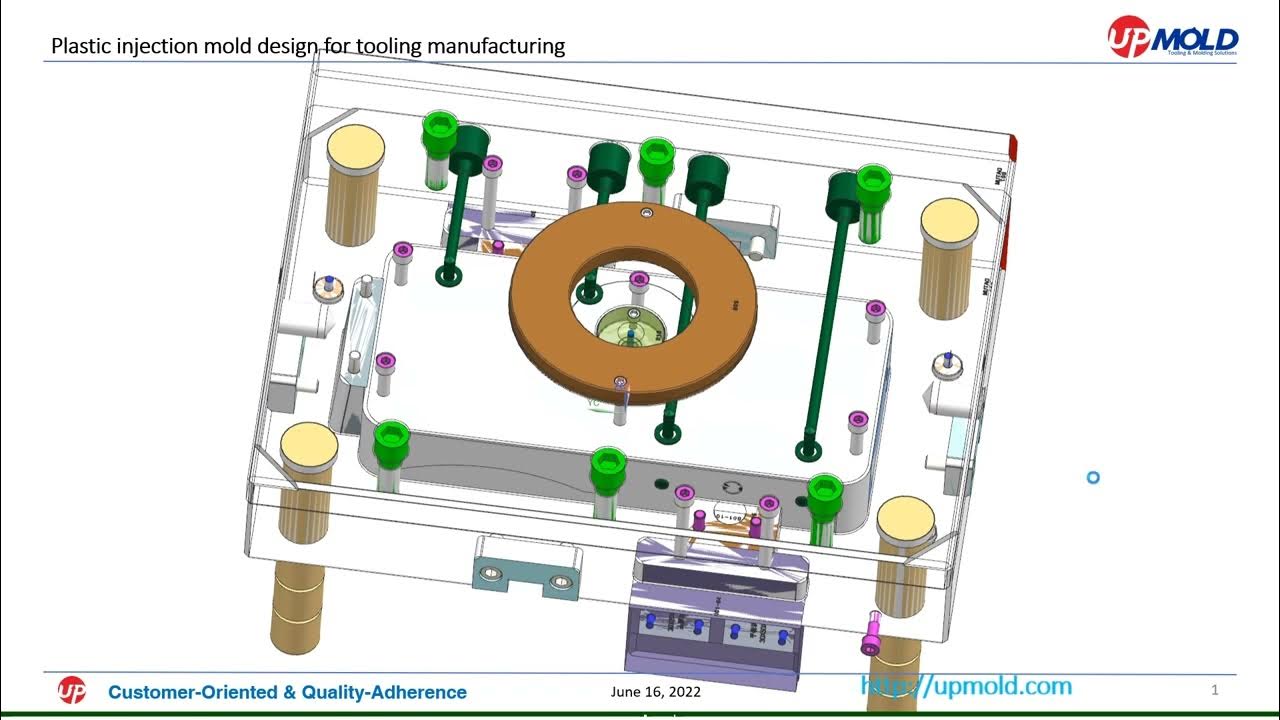Angle slides for injection molding mold design - YouTube