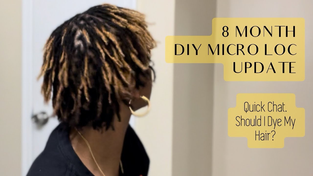 8 Month DIY Micro Loc Update | Quick Chat | Should I Dye My Hair ...