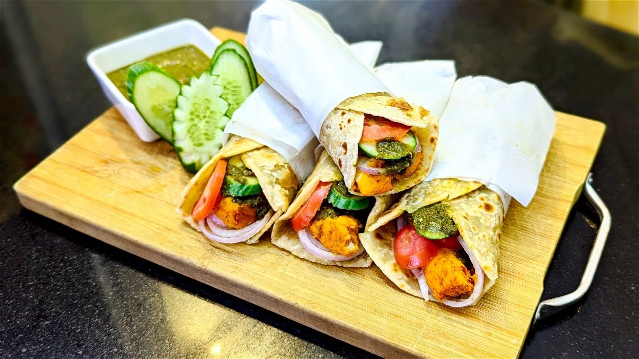 Chicken Chatni Paratha Roll by Sizzling Thrills - YouTube