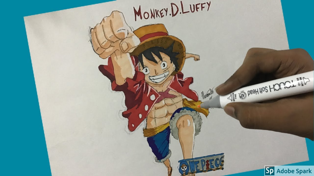 Drawing Luffy Full Body - YouTube