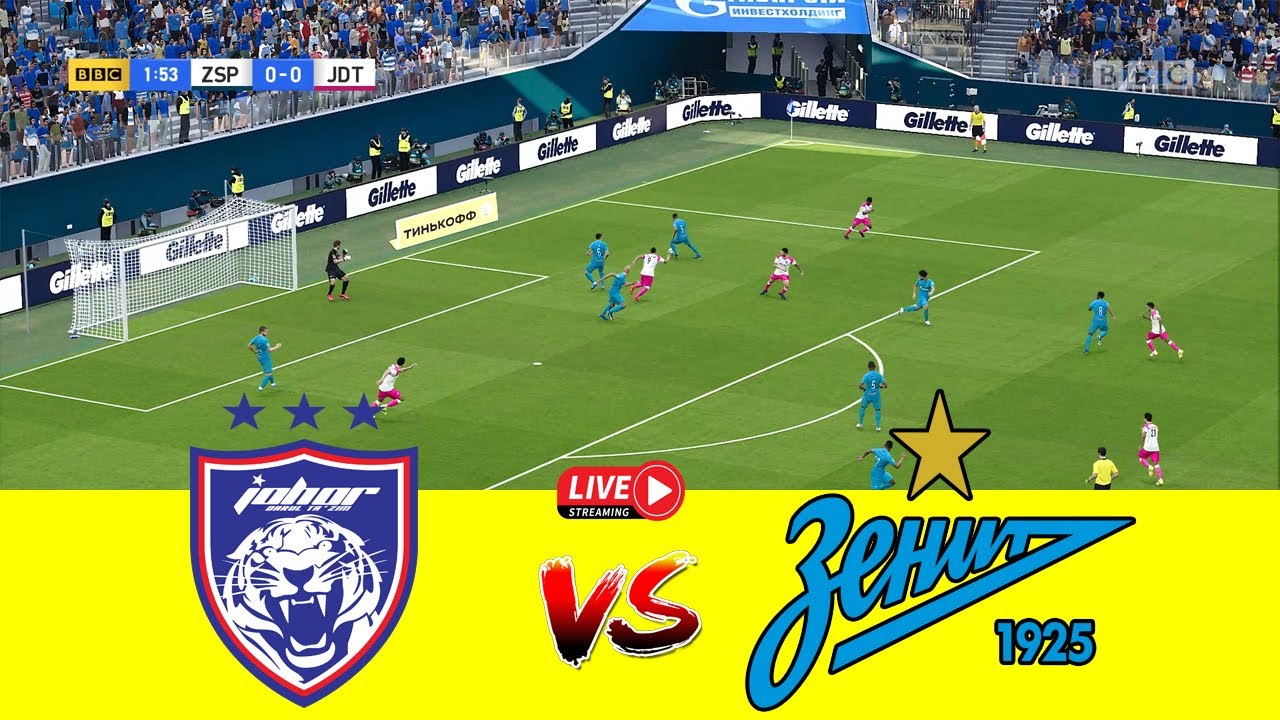 JDT VS ZENIT ST PETERSBURG LIVE | FRIENDLY MATCH 2023 | JOHOR DARUL TA ...