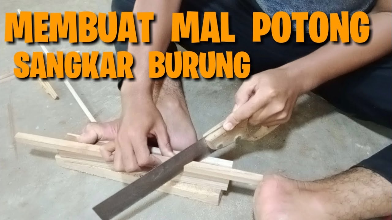 Membuat mal potong siku untuk sangkar burung - YouTube