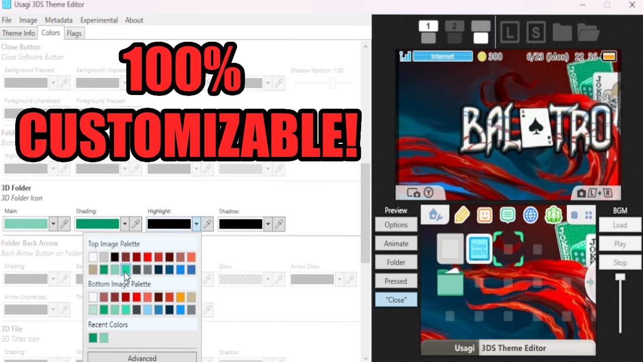 How to Create Custom Themes for your 3DS - YouTube