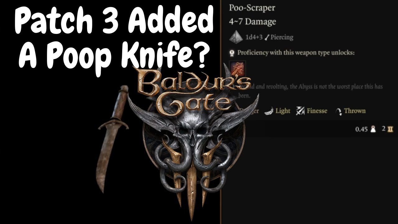 BG3: I Tried To Use The Sussur Bark On The Poo-Scraper And Nothin ...