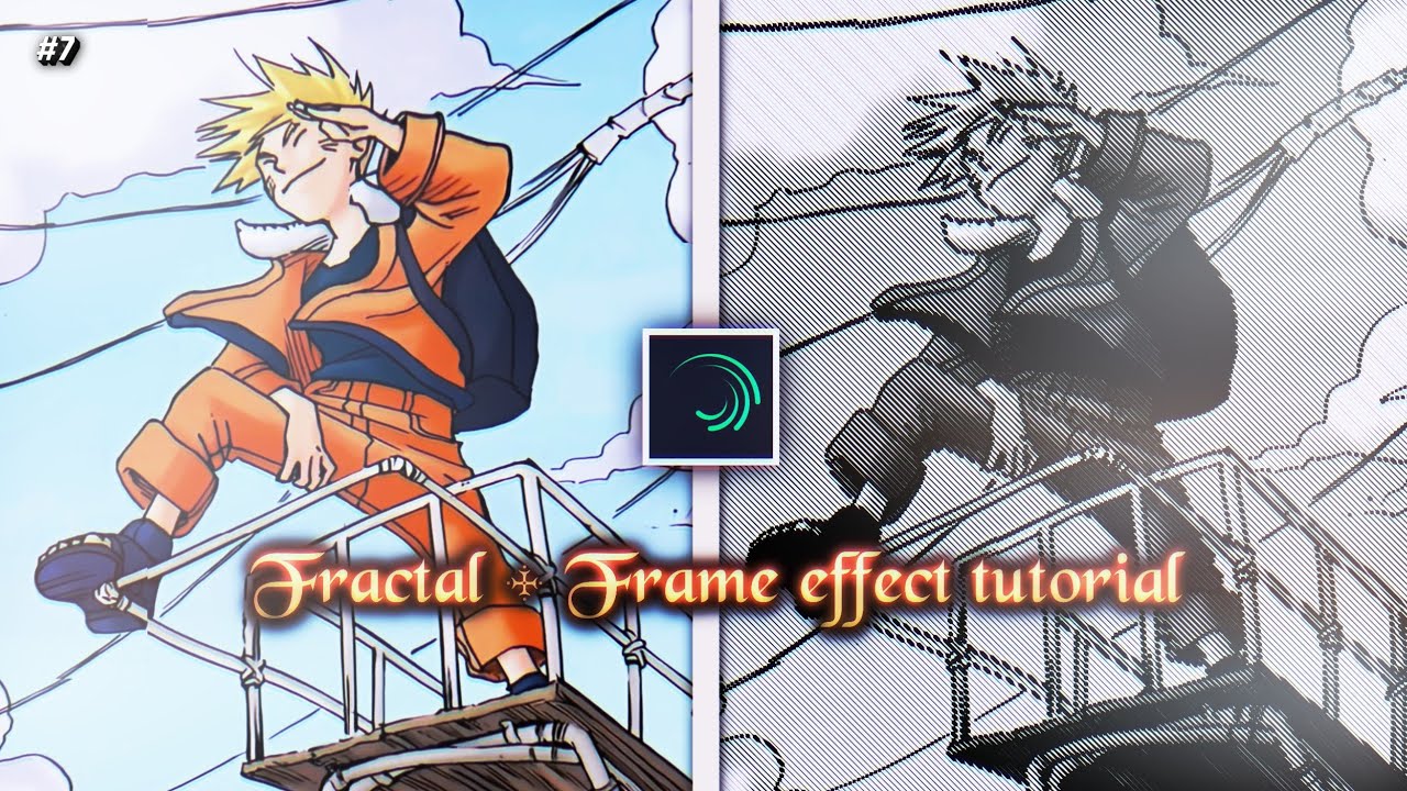 Fractal effect + frame effect Tutorial | Alight motion tutorials ...