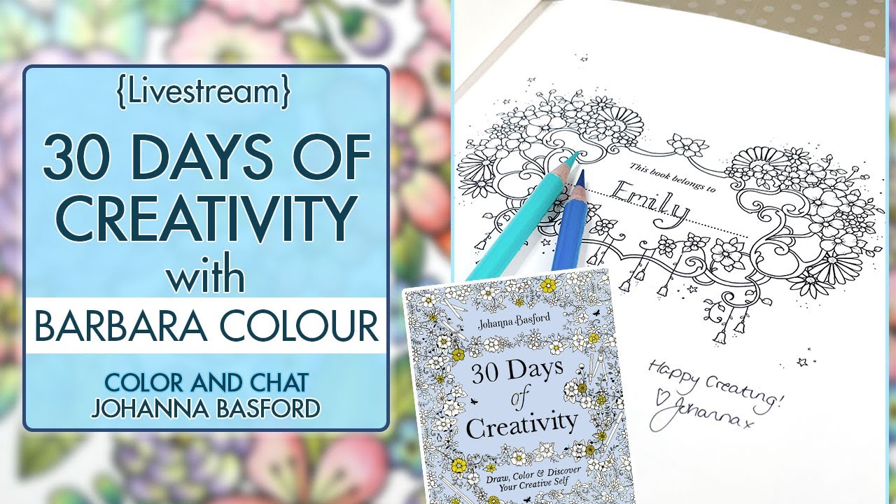 {LIVESTREAM} 30 Days of Creativity with Barbara Colour! - YouTube