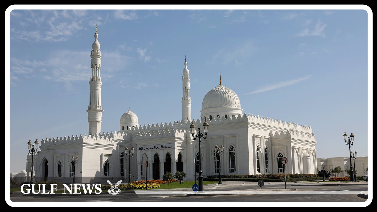 Magnificent mosque opens in Sharjah’s Al Waha area - YouTube