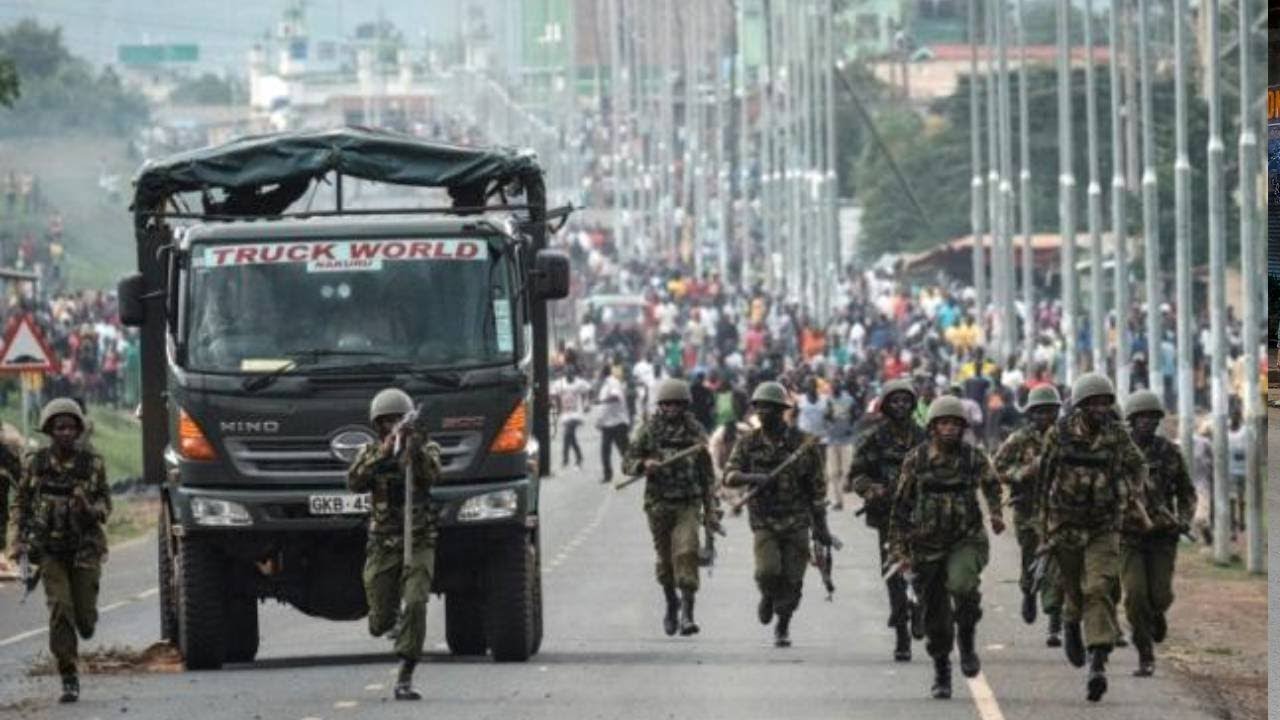 KITENGELA GEN Z OVERPOWERS POLICE AS THEY TAKE POLICE CAR ROARING IN ...