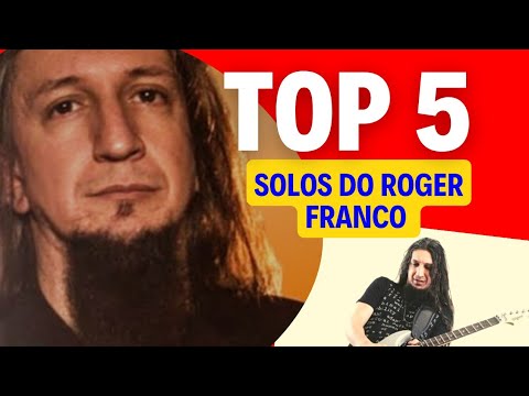 TOP 5 solos de guitarra com ROGER FRANCO🎸🎸 #guitarra #guitarrista🚫audio ...