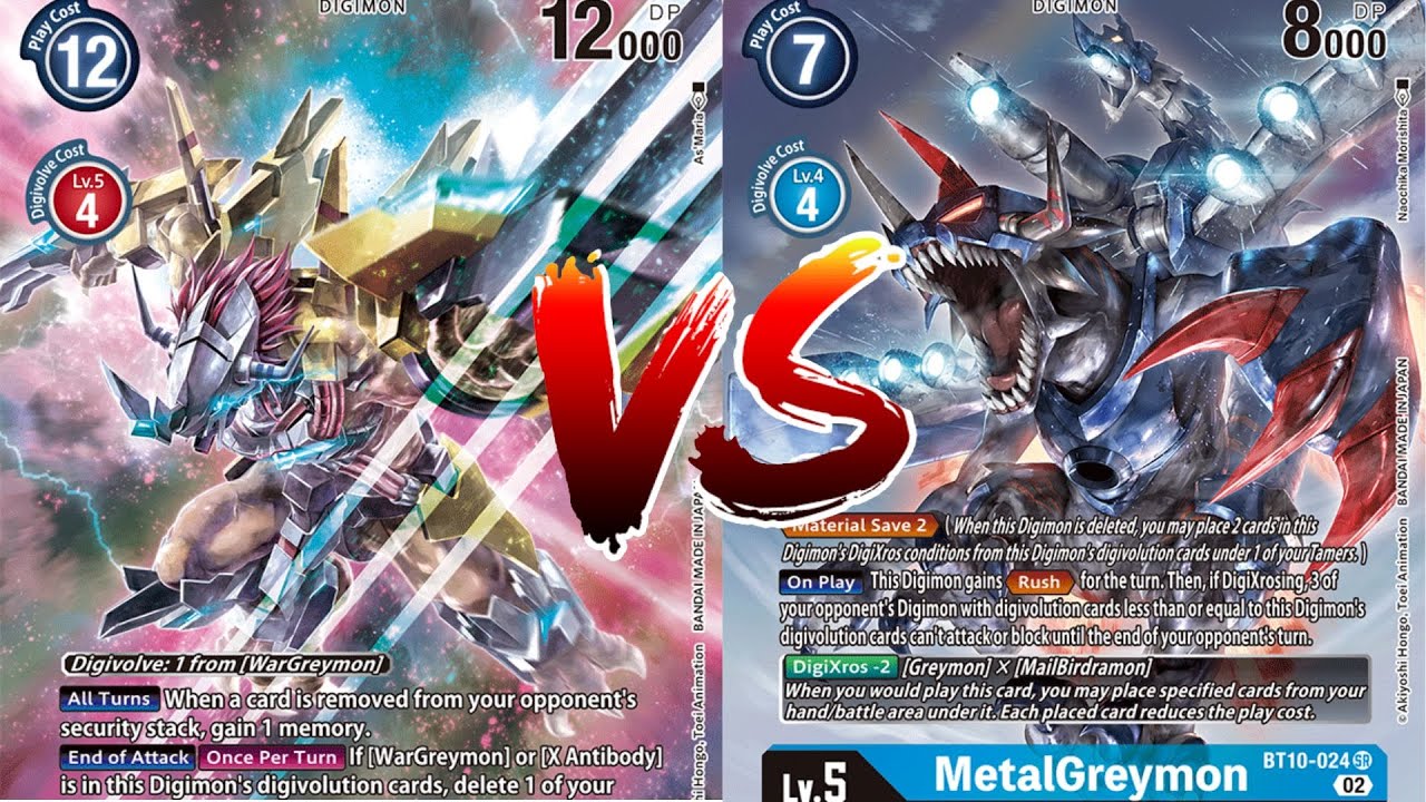 Digimon TCG! BT 10-Gameplay Blue Flare Vs WarGreymon X - YouTube