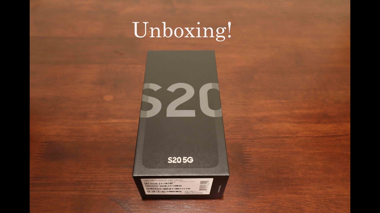 Galaxy S20 Unboxing - YouTube